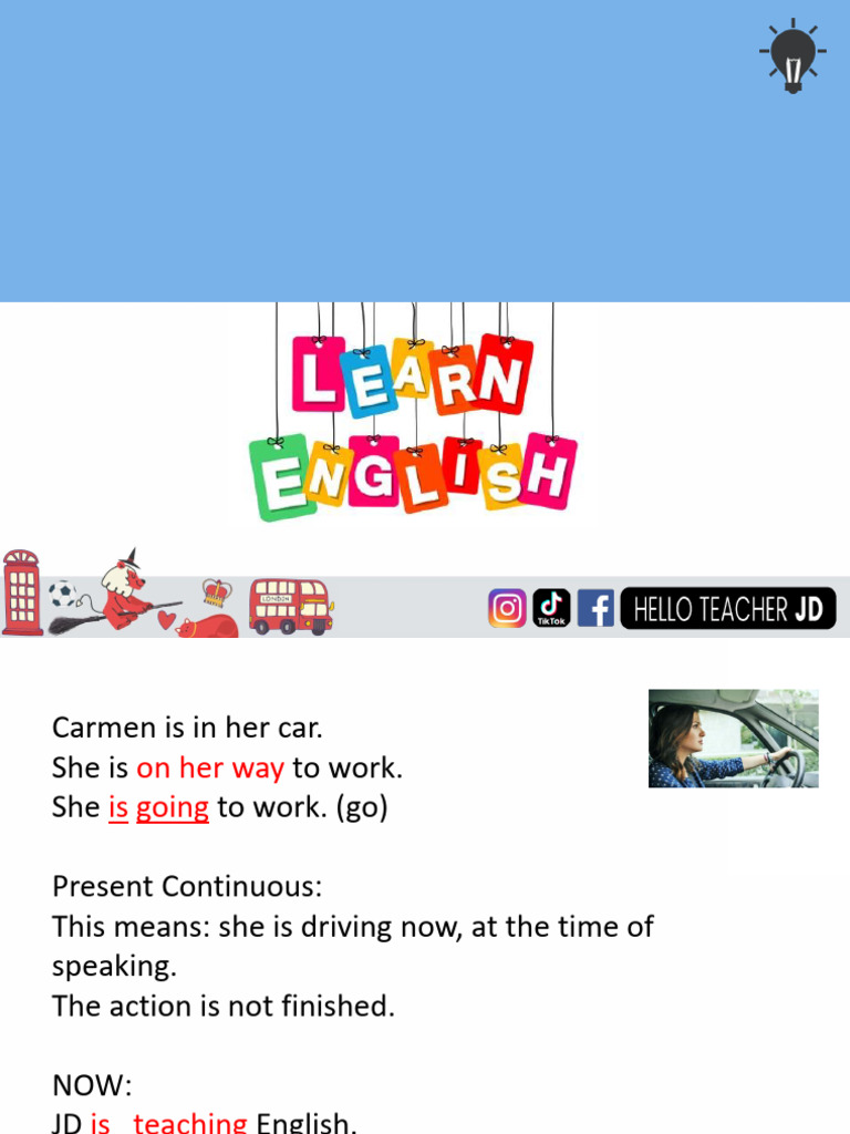 63 Present Continuous II - SS | PDF | Language Arts & Discipline