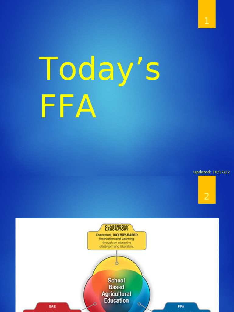 FFA Opportunities | PDF | Wellness