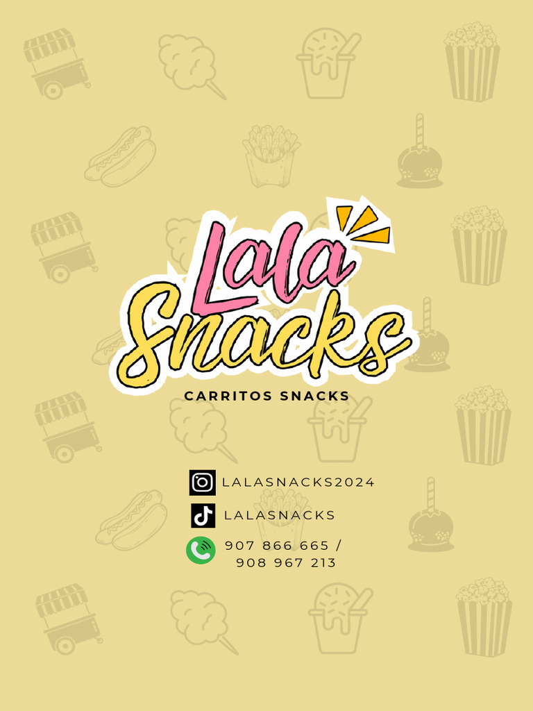 Catálogo Lala Snacks PDF | PDF | Cocina norteamericana | Cocinando