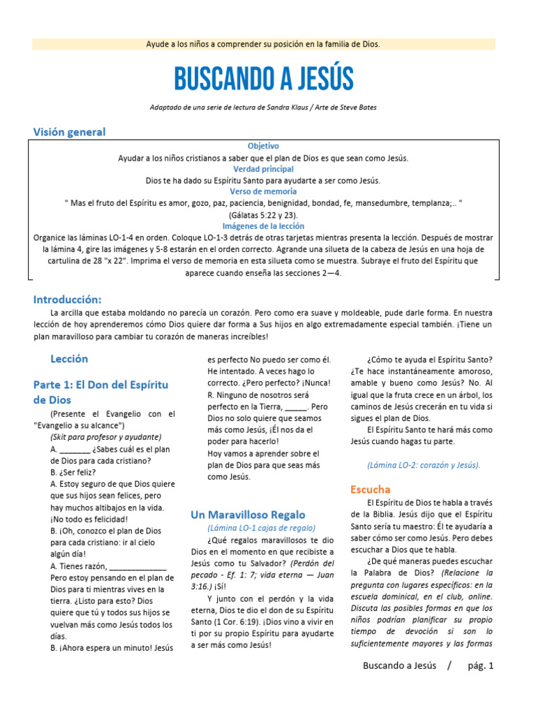 Buscando A Jesús | PDF | Lanzador | Fruto Del Espiritu Santo