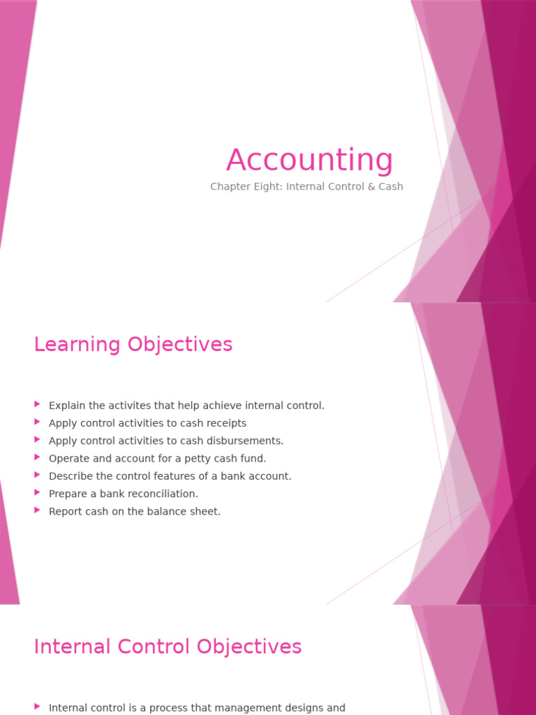 Chapter 8 - Internal Controls and Cash BAT4M Accounting | PDF | Internal Control | Cheque