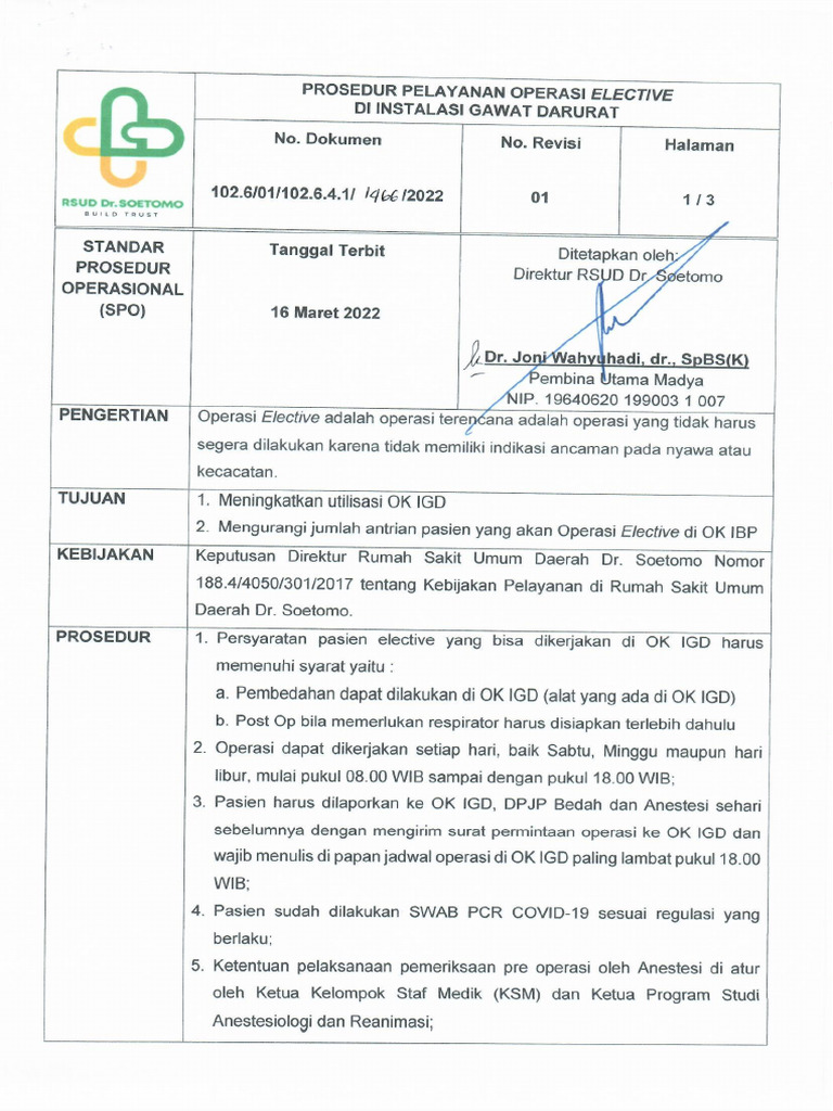 Spo Ons Baru 2022 | PDF