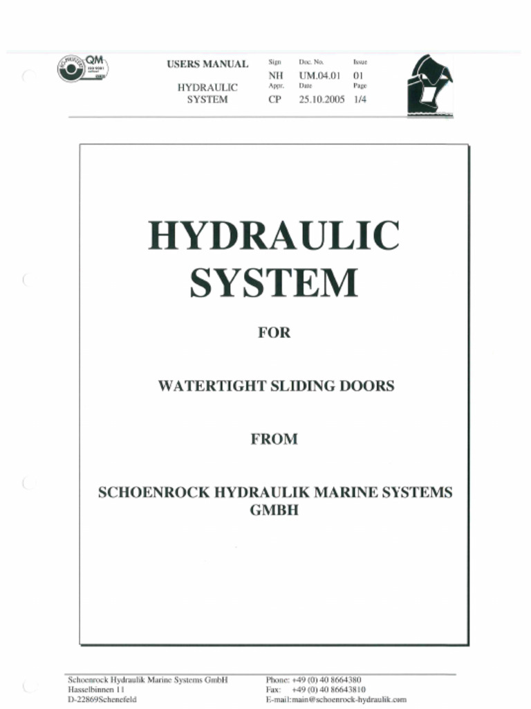 Hydraulic System | PDF