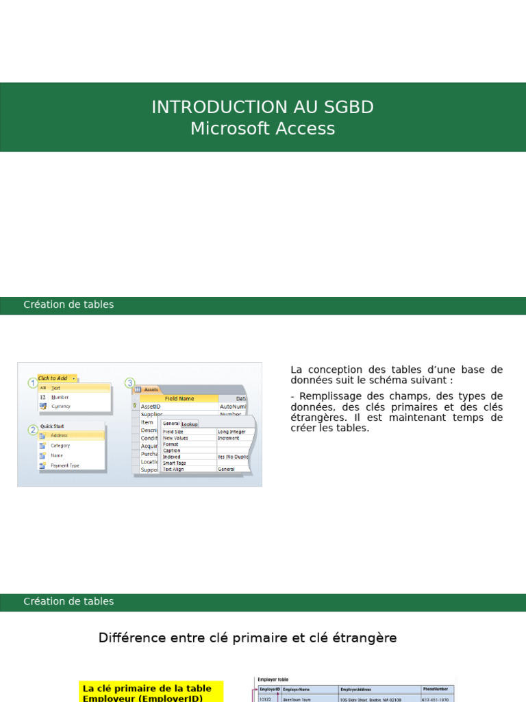 TP2 - Introduction A Access | PDF | Bases de données | Base de données relationnelle