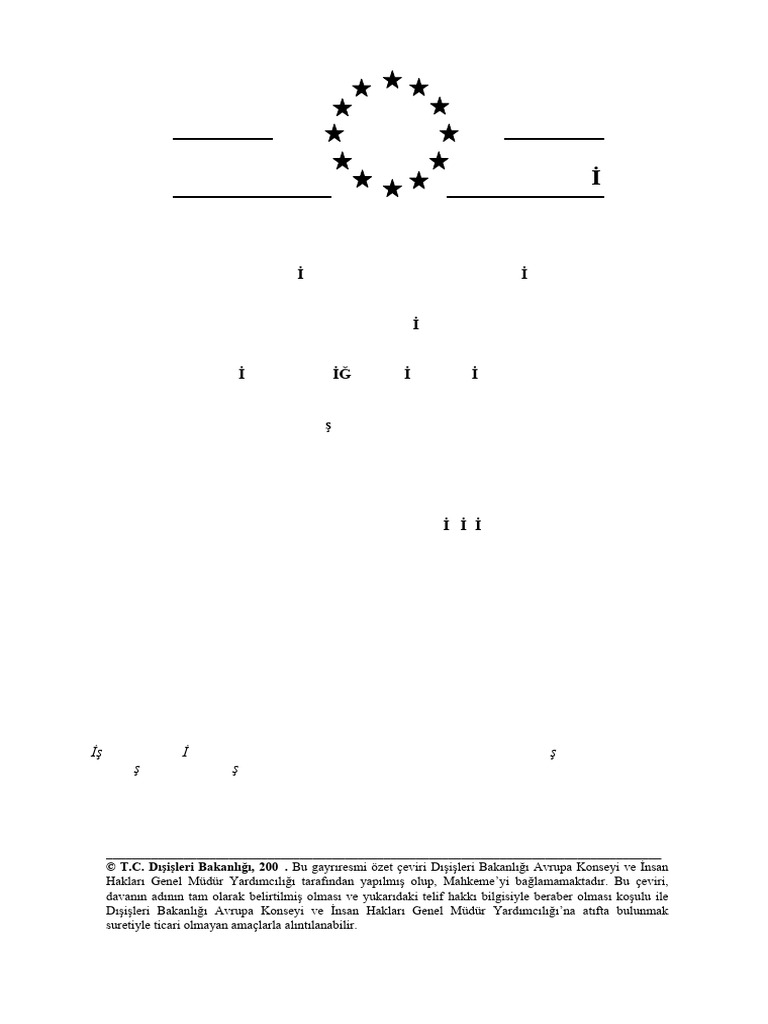 CASE OF TAN AND OTHERS v. TURKEY - (Turkish Translation) Summary by The ...