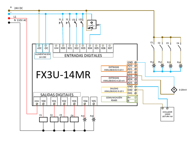 Diagrama PLC Chino 5 | PDF