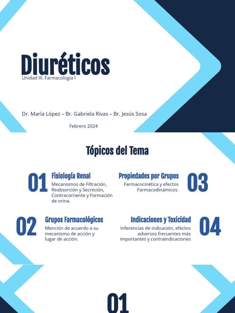 Diureticos | PDF | Riñón | Farmacocinética
