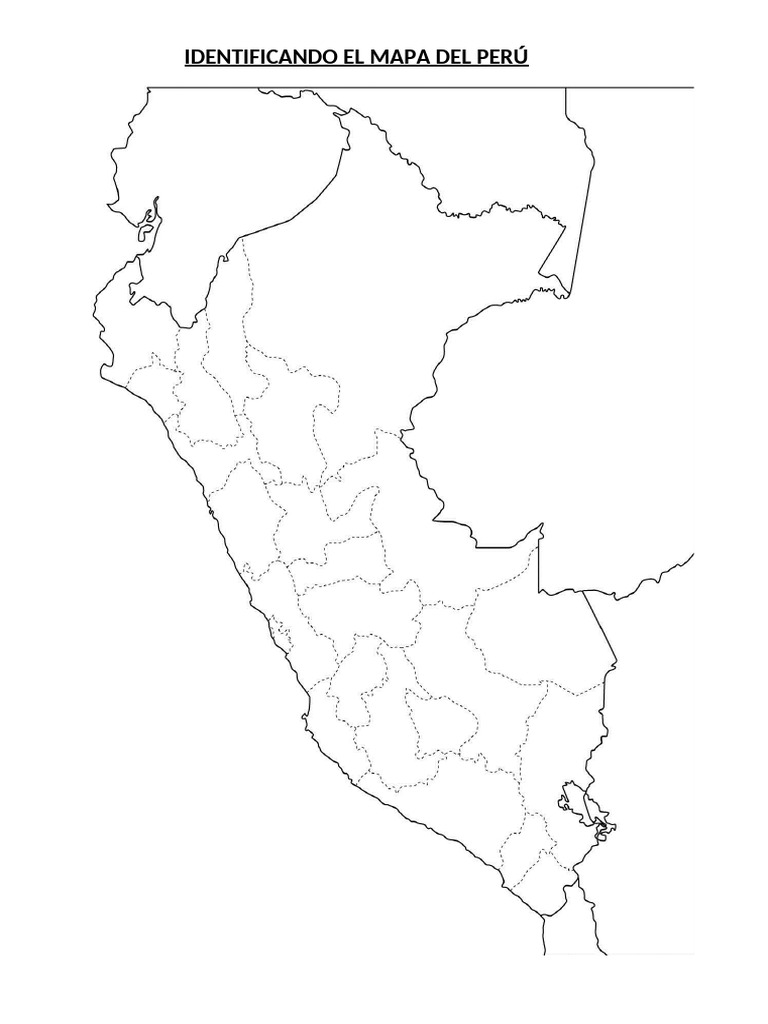 Mapa Perú para Colorear | PDF