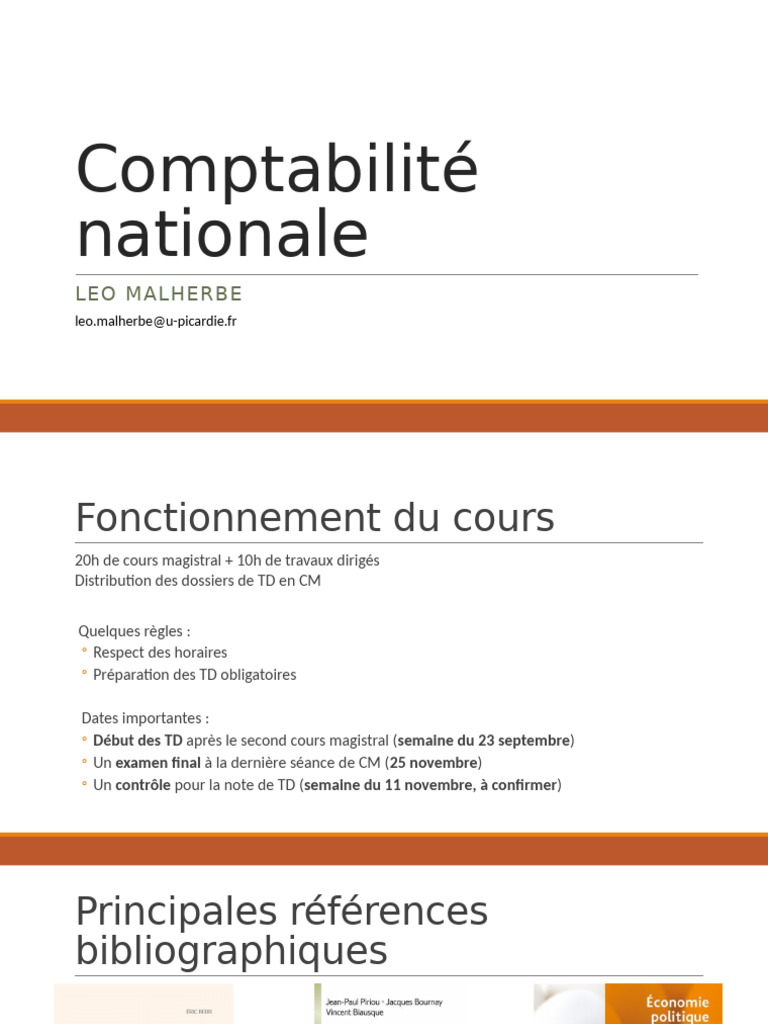 Introduction à la comptabilité nationale | PDF | Revenus | Comptabilité ...