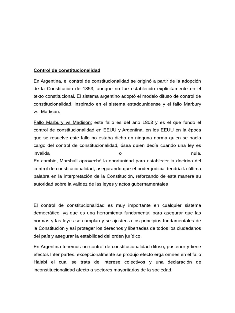 Control de constitucionalidad | PDF | Constitución | Juez