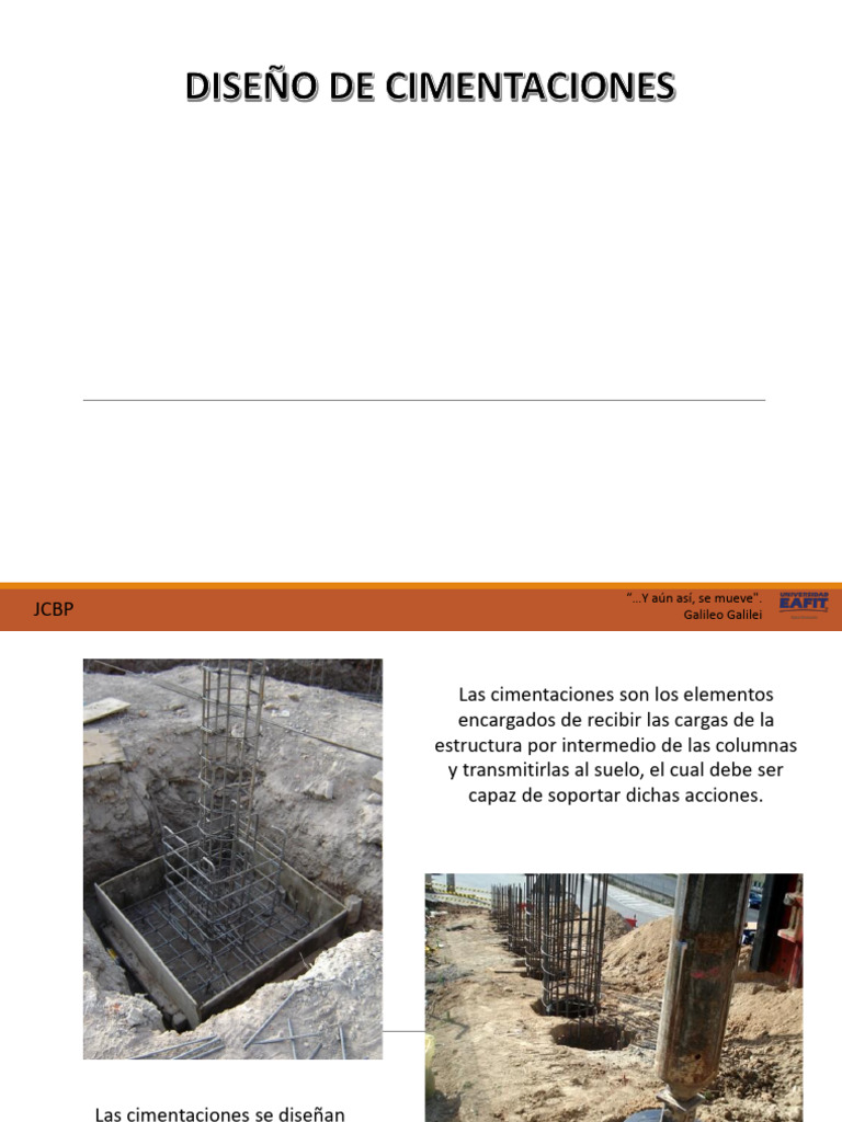 11 - Diseño de Cimentaciones | PDF | Fundación (Ingeniería) | Ingeniería estructural