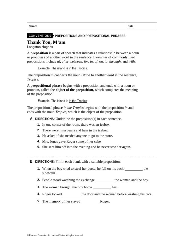 Prepositional and Appositive Phrases | PDF | Preposition And ...