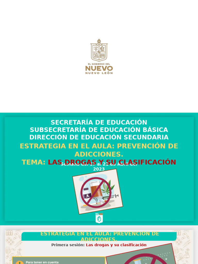 TEMA 1 Las Drogas y Su Clasificación | PDF | Adolescencia | Drogas
