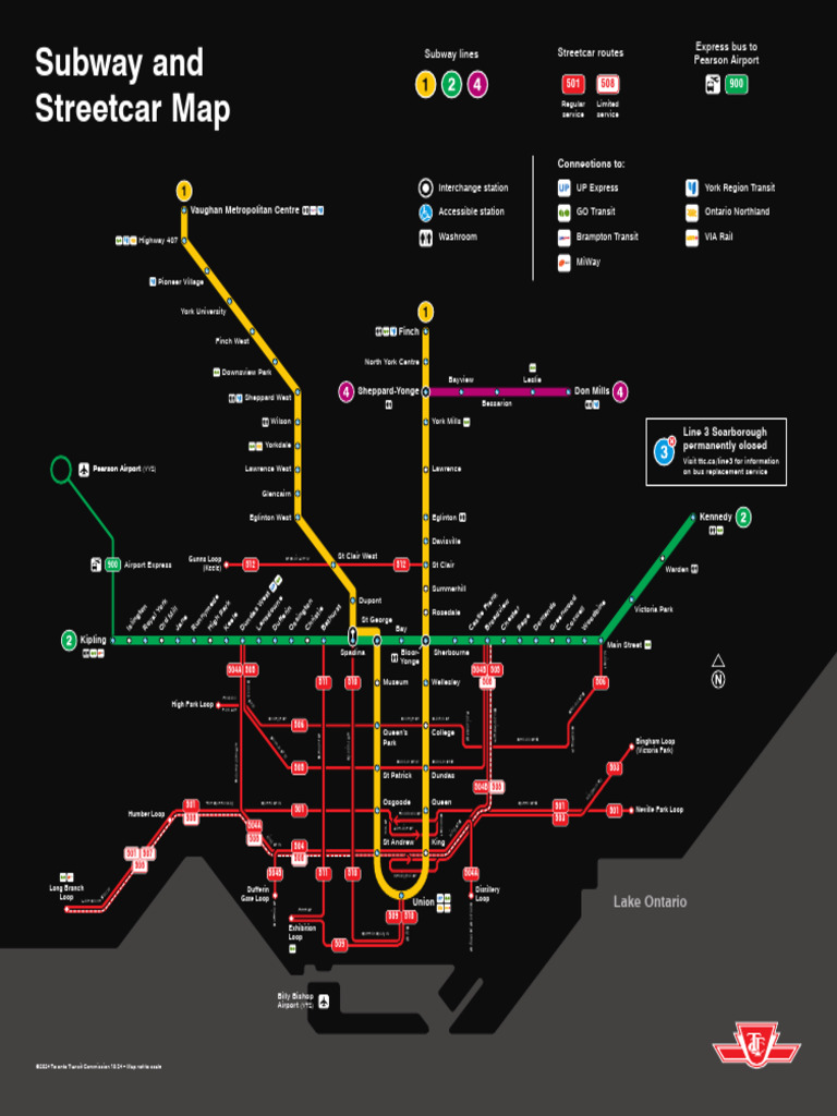 TTC_SubwayStreetcarMap_2021-11 | PDF | Rail Transport | Transport ...