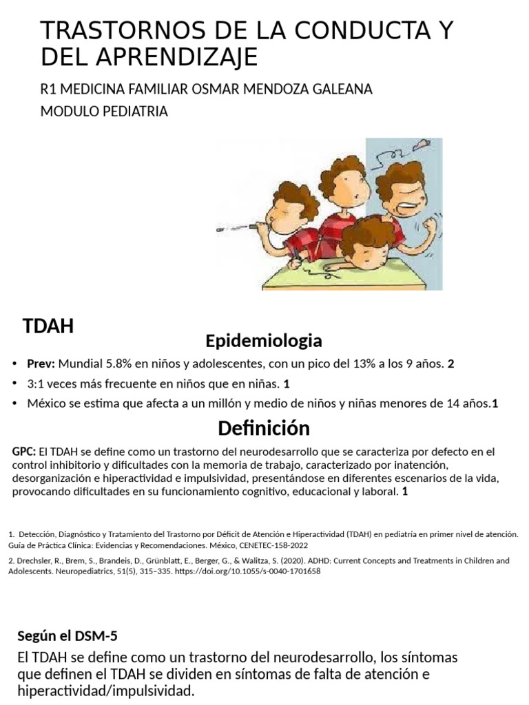 Trastornos de La Conducta y Del Aprendizaje | PDF | Desorden ...