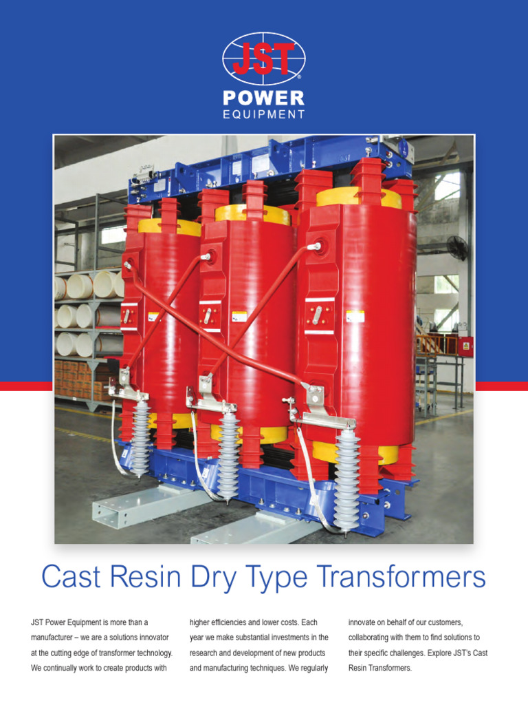 JST_Cast_Coil_Brochure | PDF | Transformer | Oil Spill