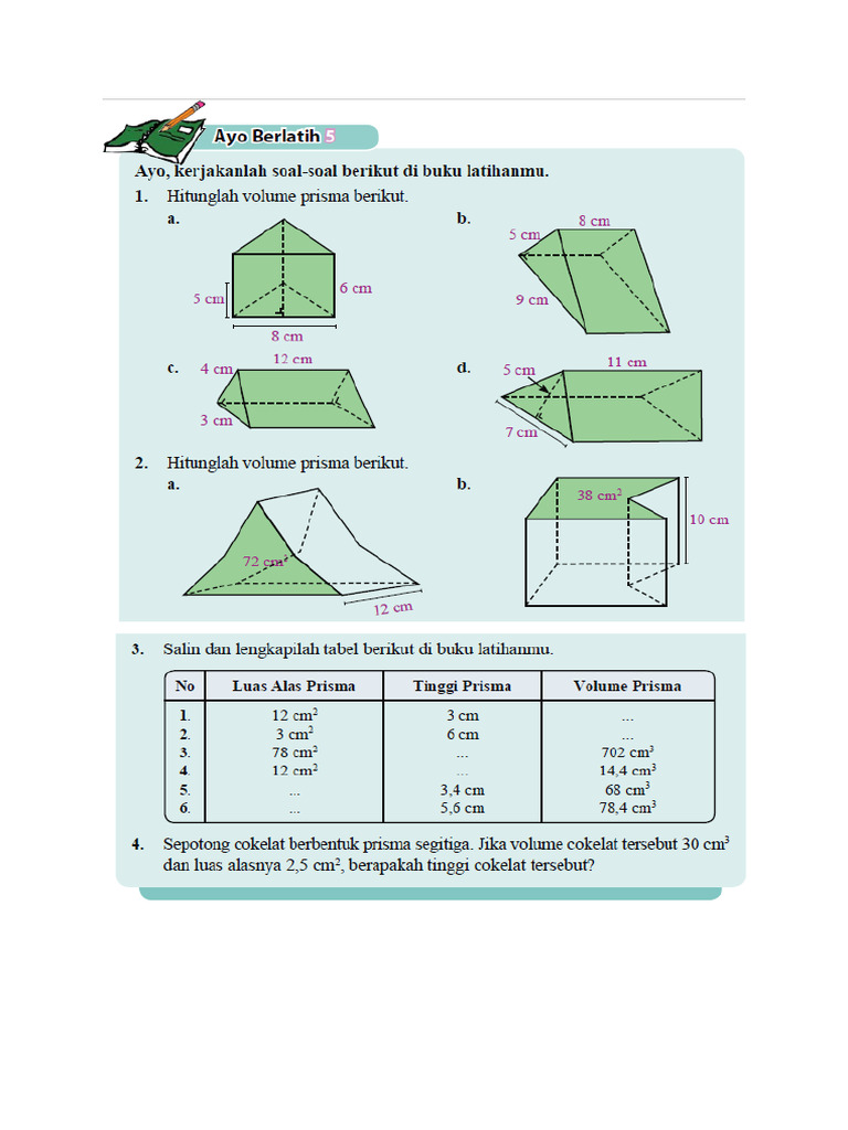 Volume Prisma Dan Tabung | PDF