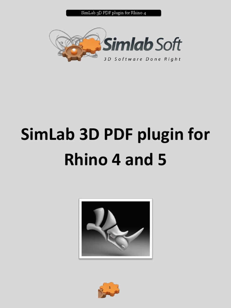 SimLab 3D PDF Plugin For Rhino 4 | PDF | Portable Document Format | 3 D ...