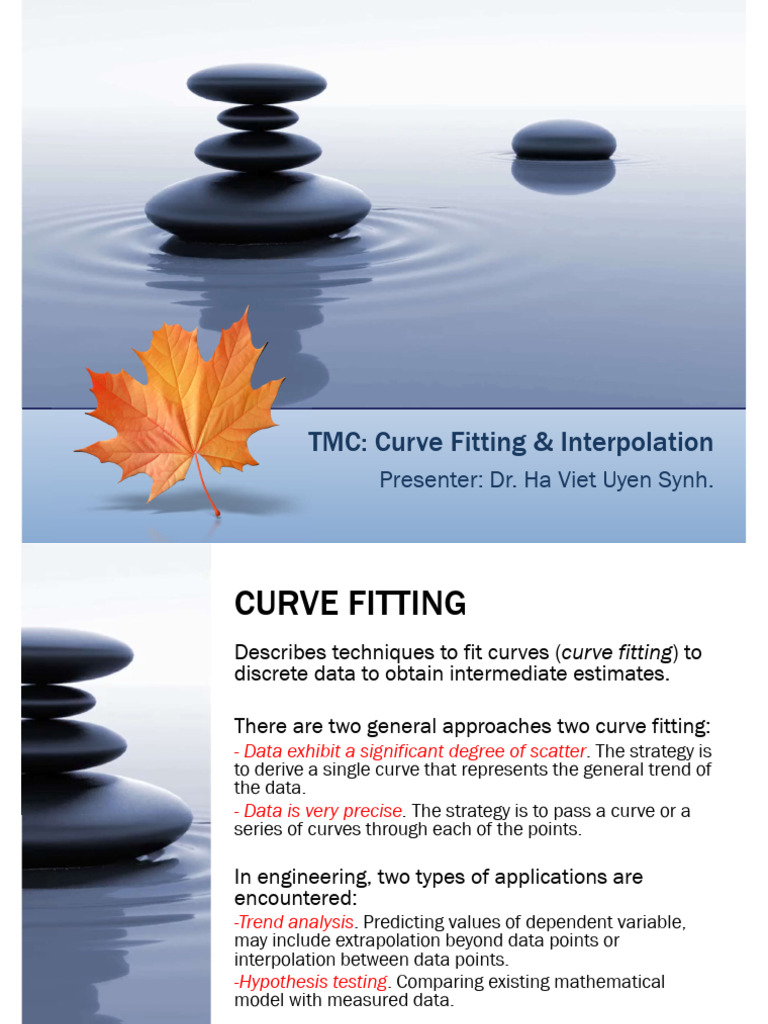 Curve Fitting & Interpolation Guide | PDF | Errors And Residuals | Regression Analysis