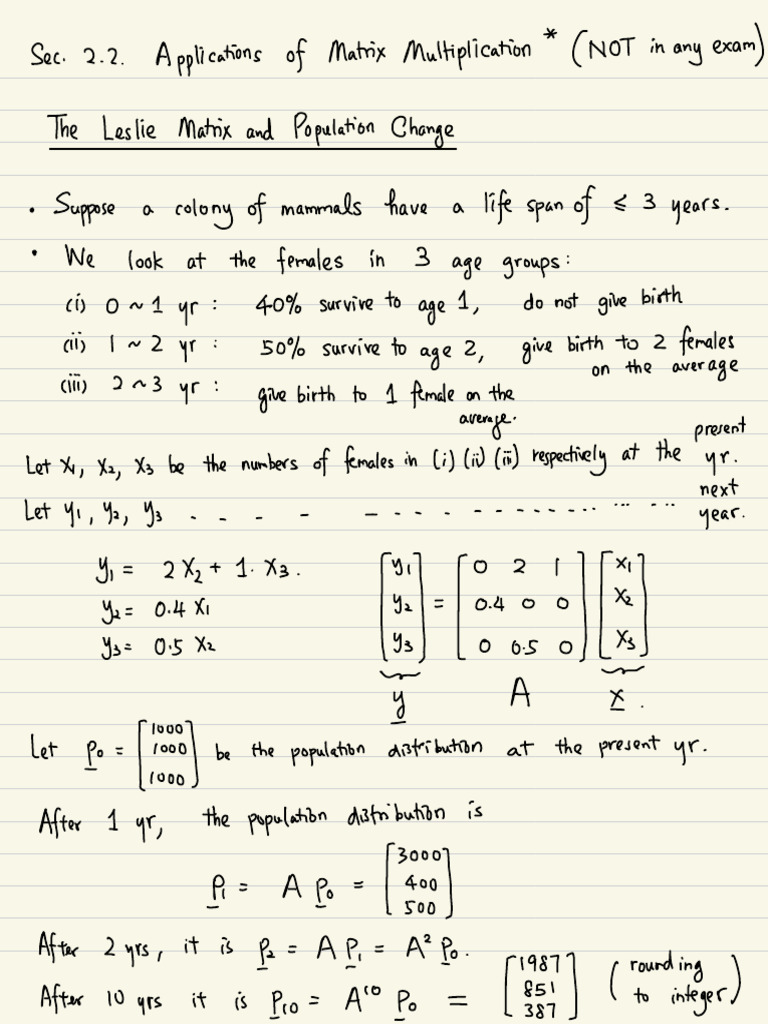 Lecture04 Application | PDF | Linear Algebra | Algebra