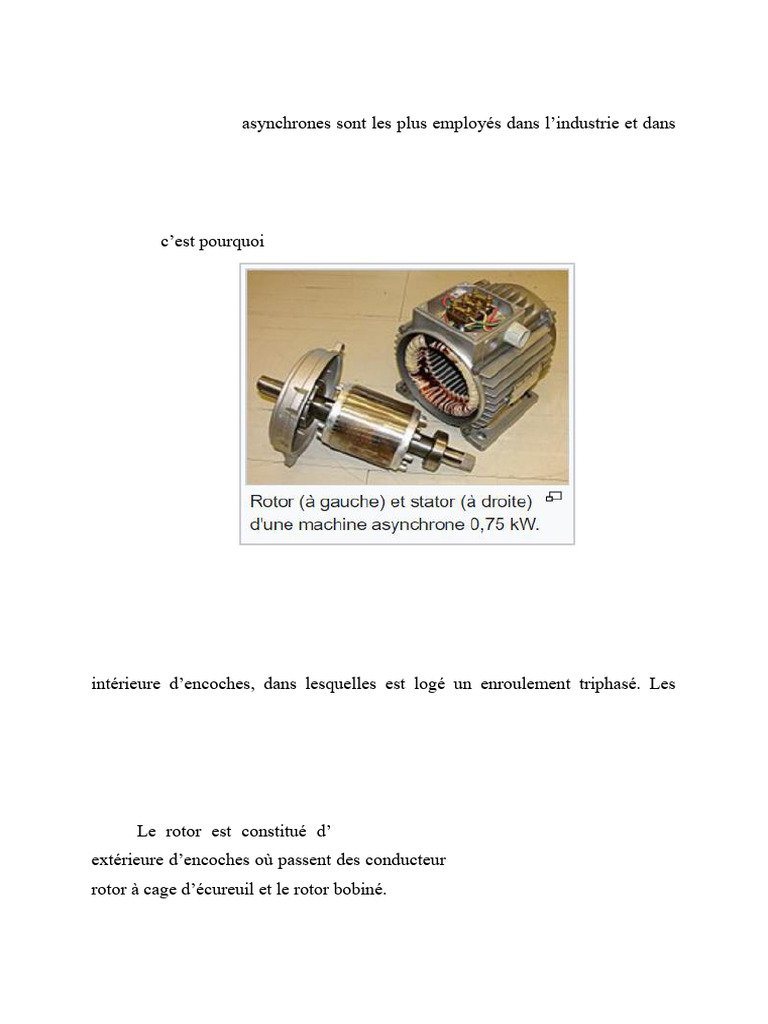 Ch4 Machine Asynchrone | PDF | Énergie électrique | Magnétisme