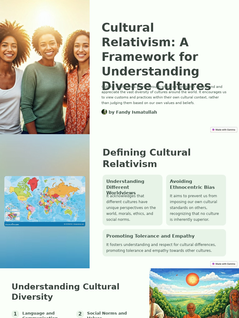 Cultural Relativism A Framework For Understanding Diverse Cultures ...