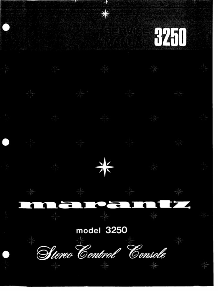 Marantz 3250 Service Manual | PDF