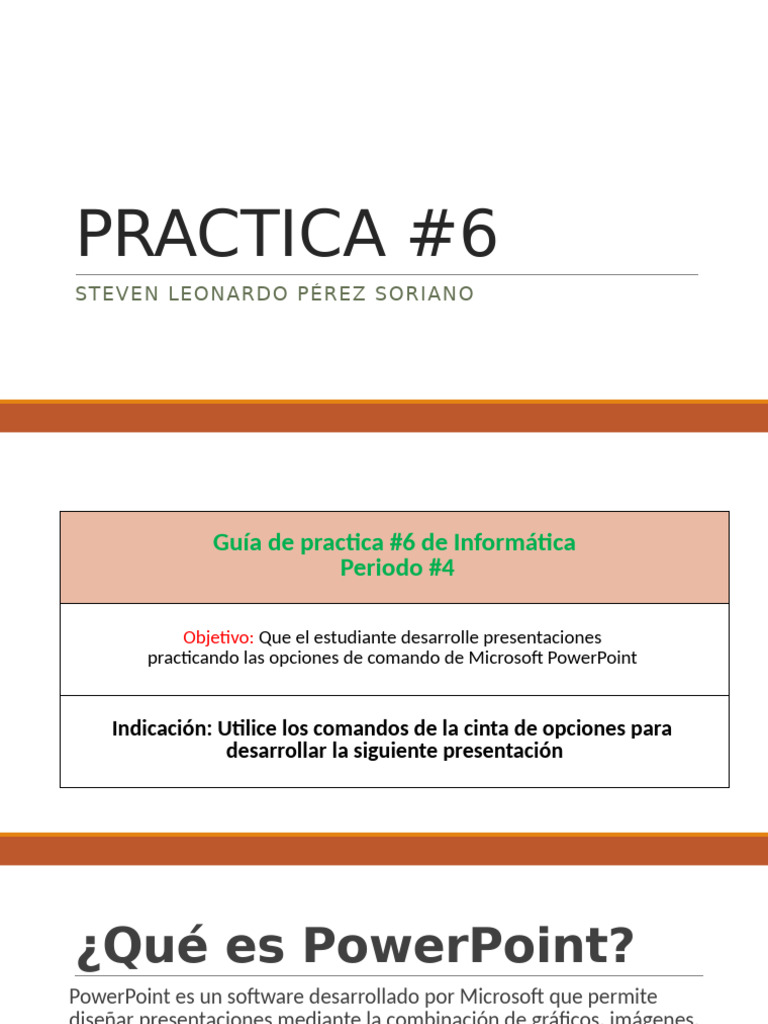 Practica #6 | PDF | Microsoft PowerPoint | Multimedia