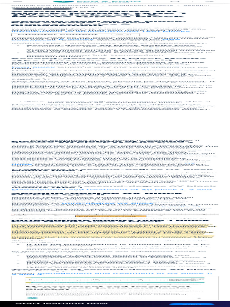 Second-Degree AV Block Mobitz Type 1 (Wenckebach) & Mobitz Type 2 Block ...