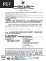 Sample School Level Activity Design Template | PDF | Meal | Lunch