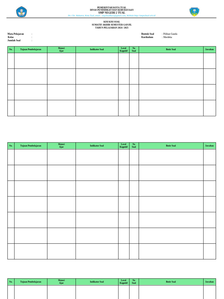 Kisi Kisi SAS 2024 | PDF