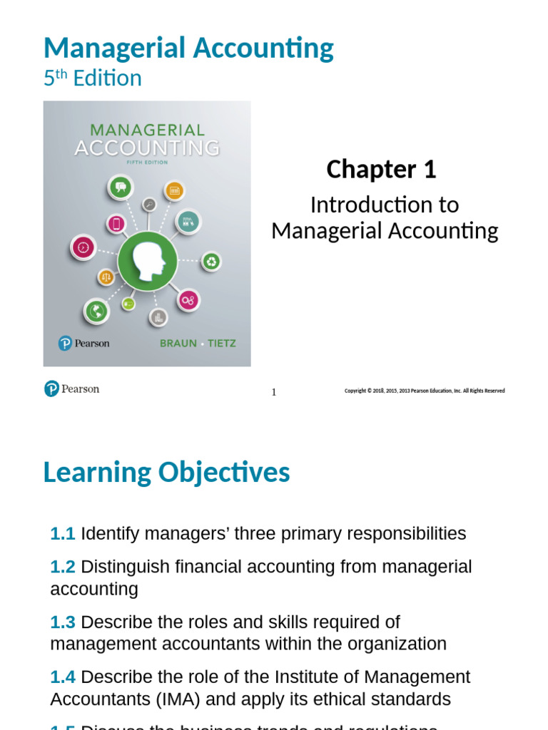 Chapter 1 Introduction To Managerial Accounting Power Point Pdf