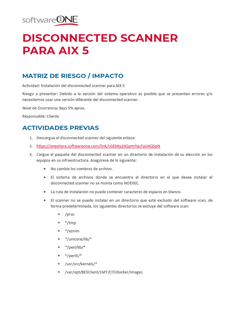 Disconnected Scanner para AIX 5 | PDF | Archivo de computadora ...