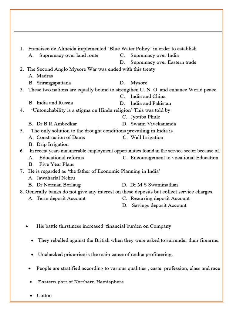 Mid Term SS Answer Key 2022 | PDF | Agriculture | Forests