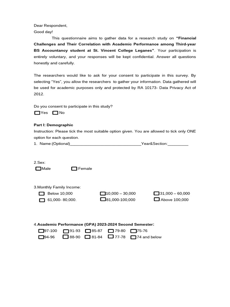 Questionnaire New Group 4 BSA 4 F | PDF | Questionnaire