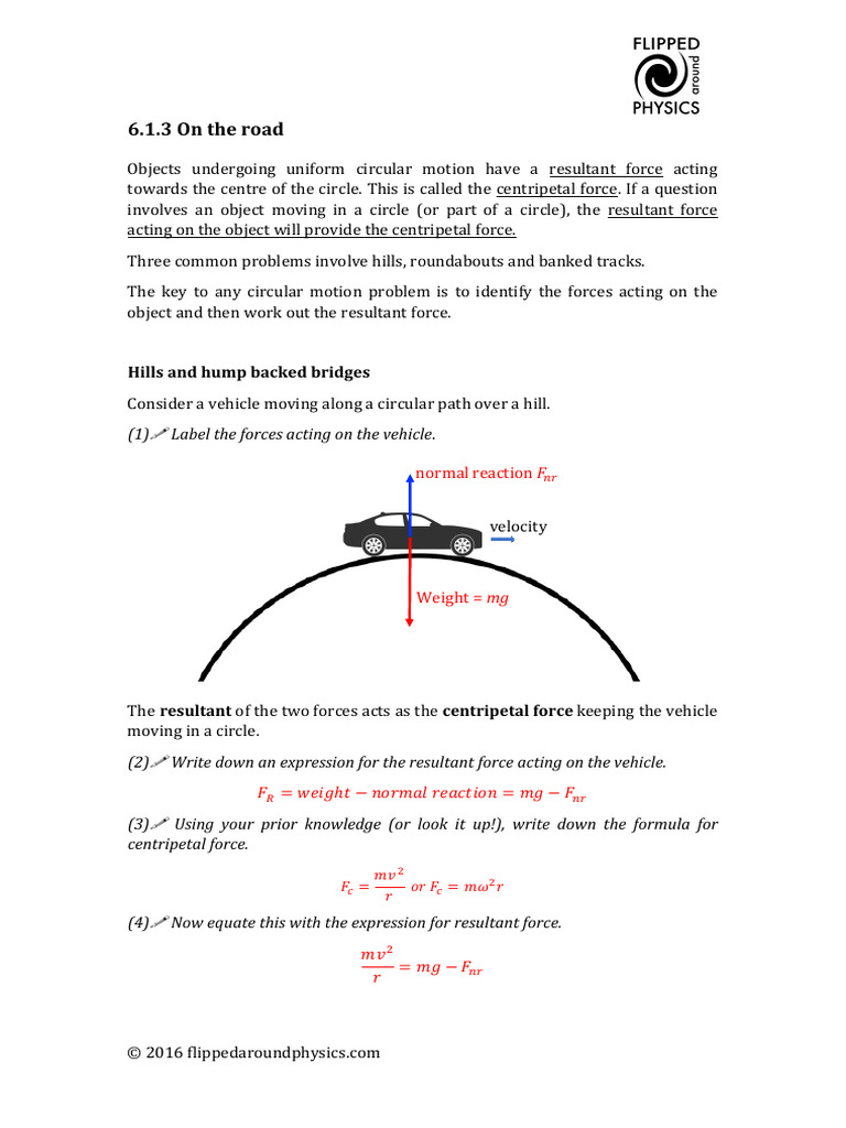 Centripetal Force in Circular Motion | PDF | Motion (Physics) | Mechanical Engineering