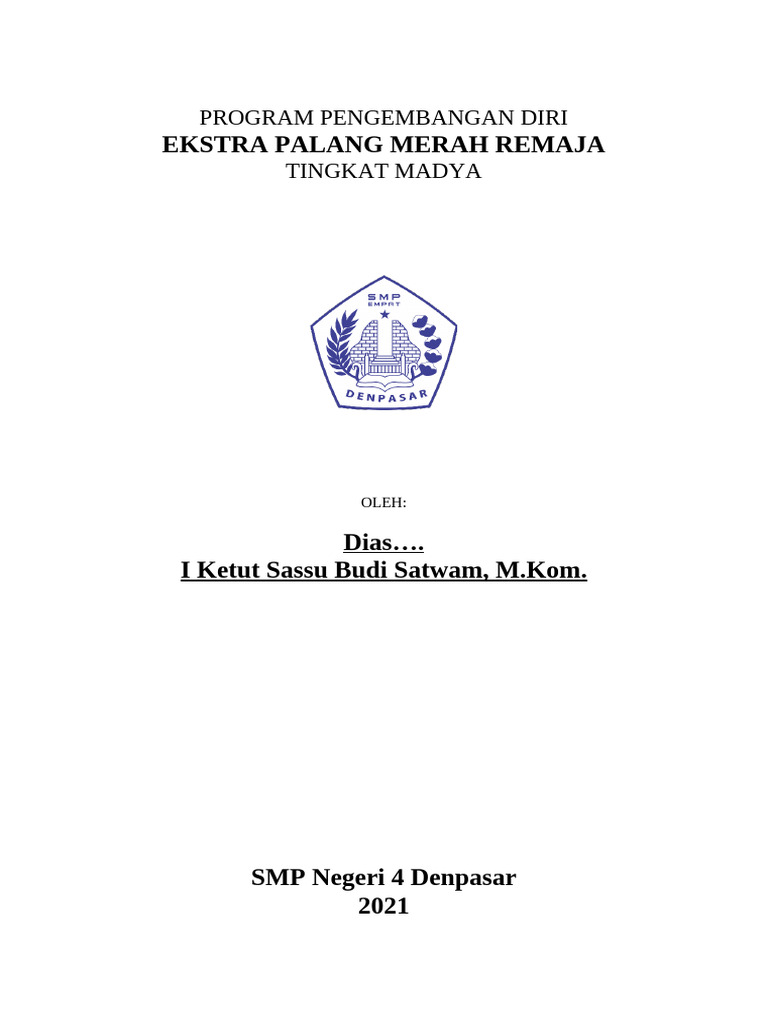 Proker PMR Spenfour 2021 | PDF | Karier & Perkembangan
