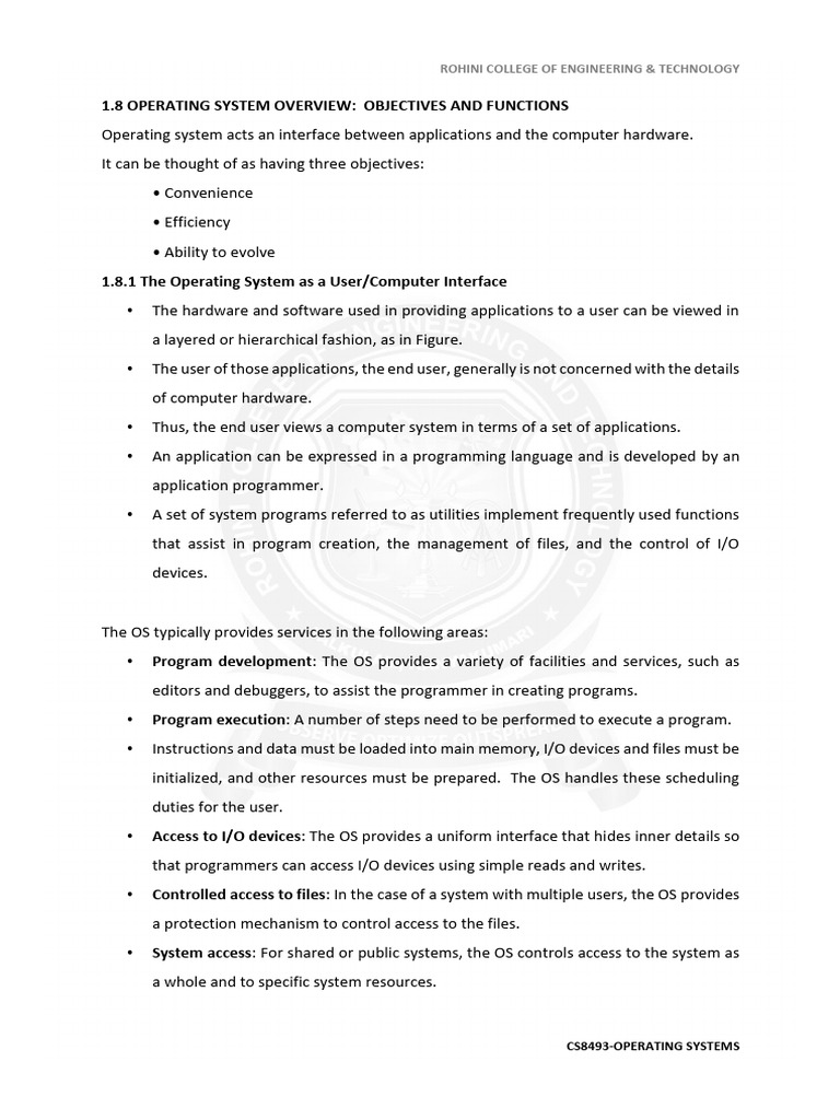 Operating System Overview Objectives and Functions | PDF | Operating System | Programming
