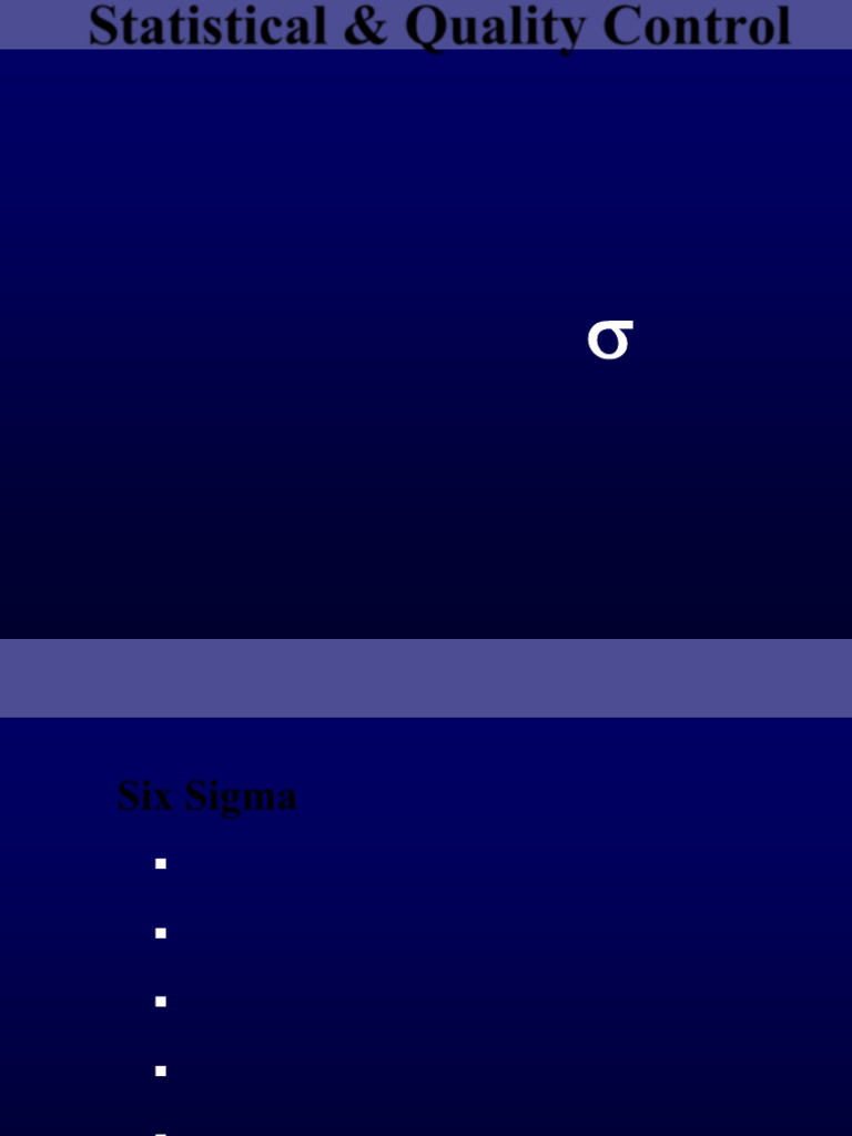 Chapter - 3 Six Sigma | PDF | Standard Deviation | Six Sigma