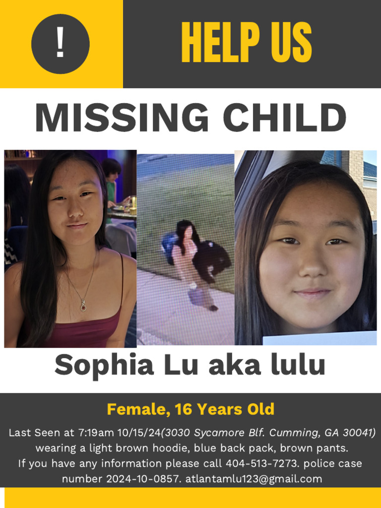 Modern Black and Yellow Missing Person Poster | PDF | Social Science ...