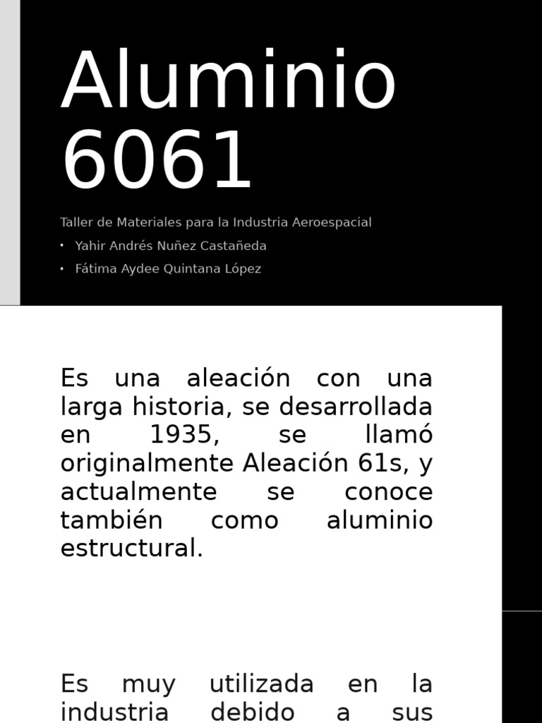 Aluminio 6061 | PDF | Aluminio | Aleación