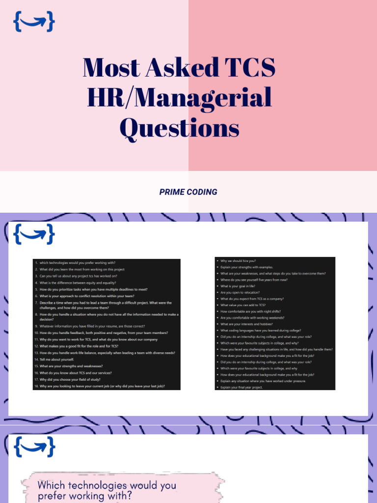 TCS HR | PDF