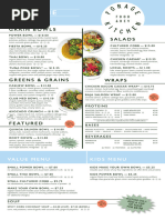 Springbone Kitchen Menu | PDF | Broth | Chocolate