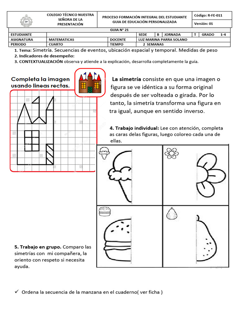Guia #21 Simetria | PDF