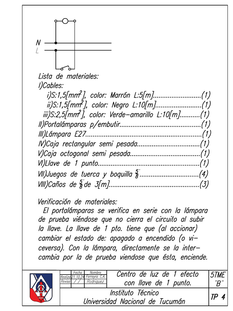 TP4 Taller de Electricidad | PDF