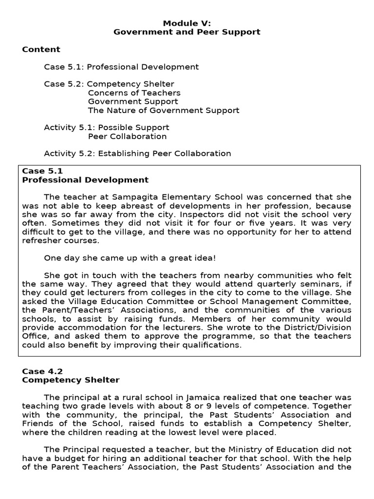 SBC Teaching Multi Grade Class Module 5 | PDF | Teachers | Teacher ...