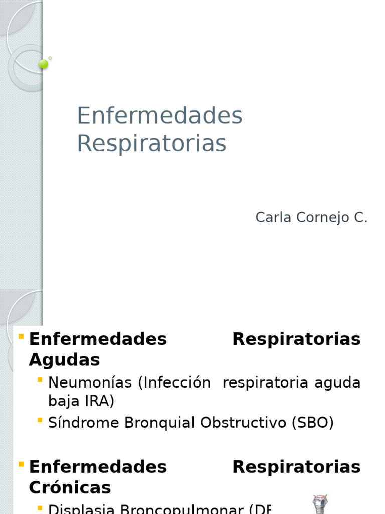 Enfermedades Respiratorias y BDP | PDF | Neumonía | Neumología