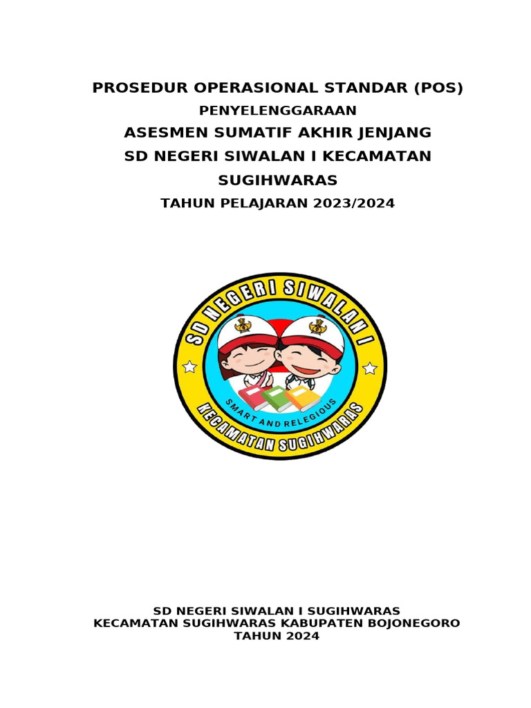 POS Asesmen SD Siwalan I 2023/2024 | PDF