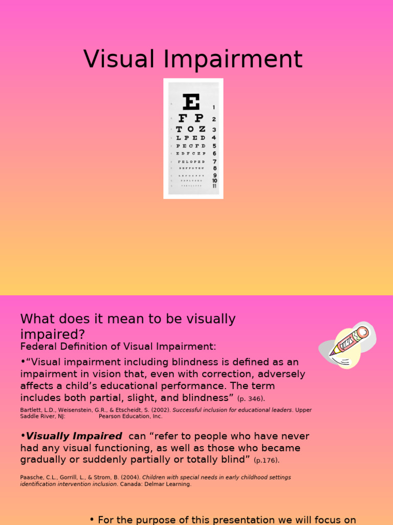Understanding Visual Impairment in Children | PDF | Visual Impairment | Senses