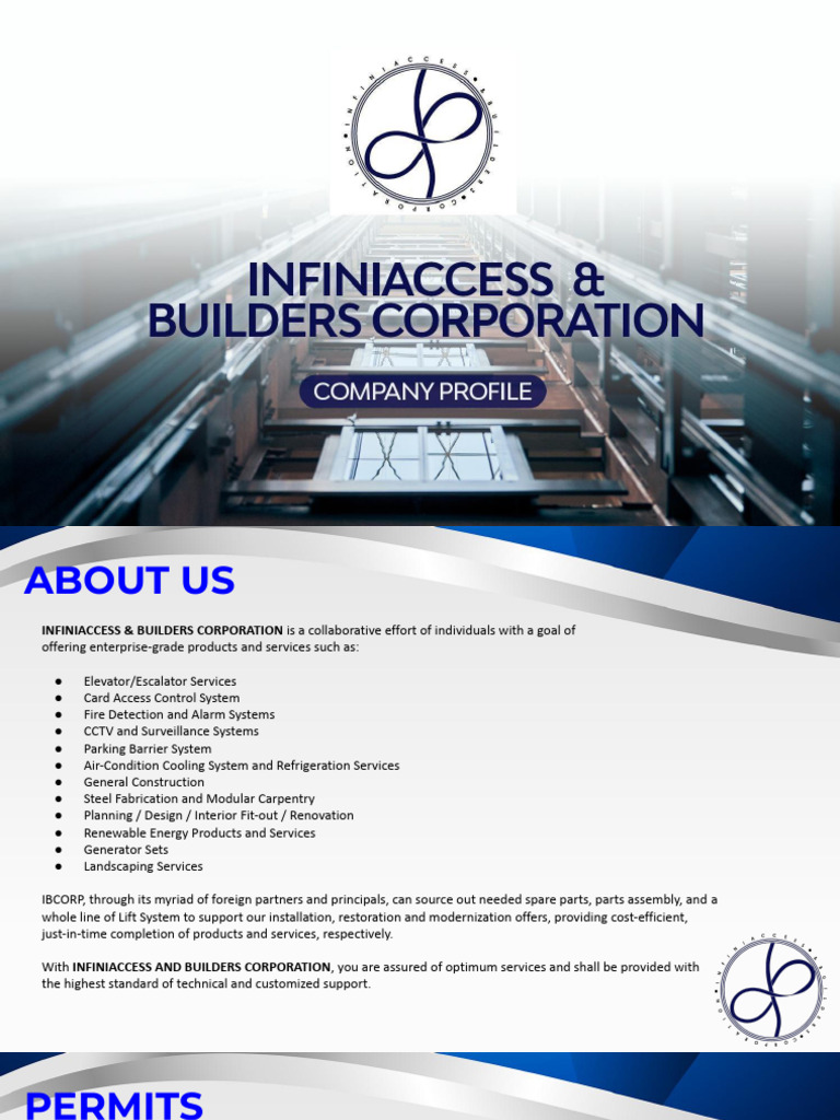 Infiniaccess & Builders Corp Overview | PDF | Metro Manila | Manila